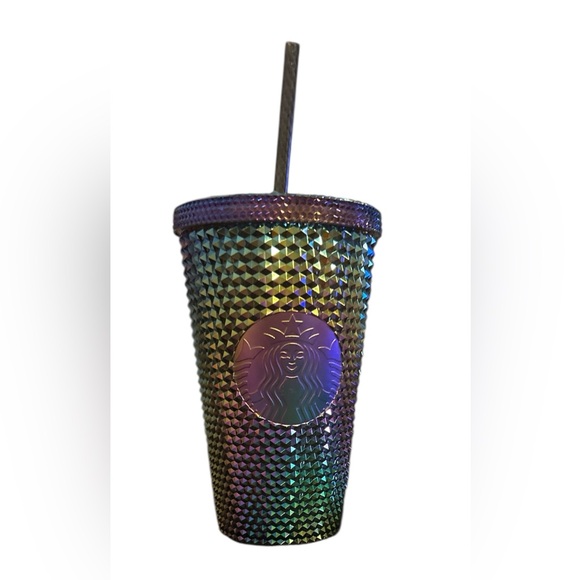 Starbucks | Dining | Starbucks Multicolor Textured Tumbler With Straw ...